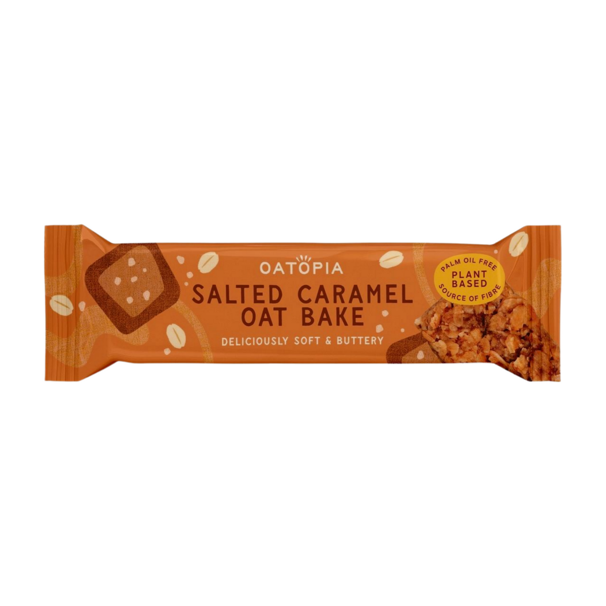 Oatopia Salted Caramel Oat Bake (15x60g) – The Gorgeous Food Company