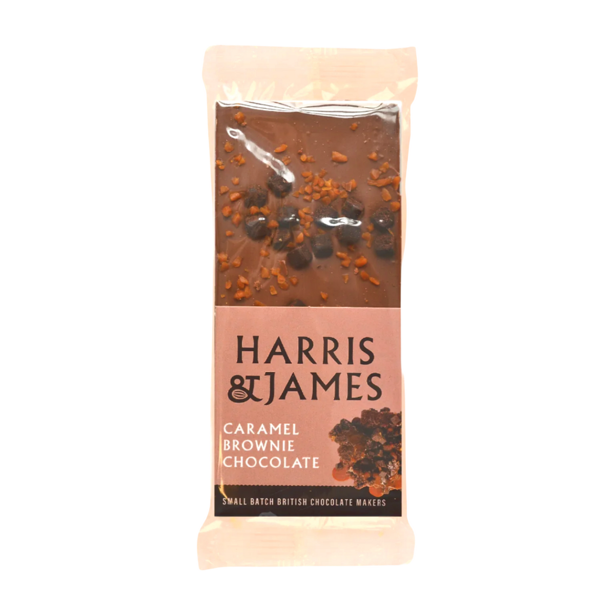 Harris & James Caramel Brownie Chocolate Bar (10x100g) – The Gorgeous Food Company
