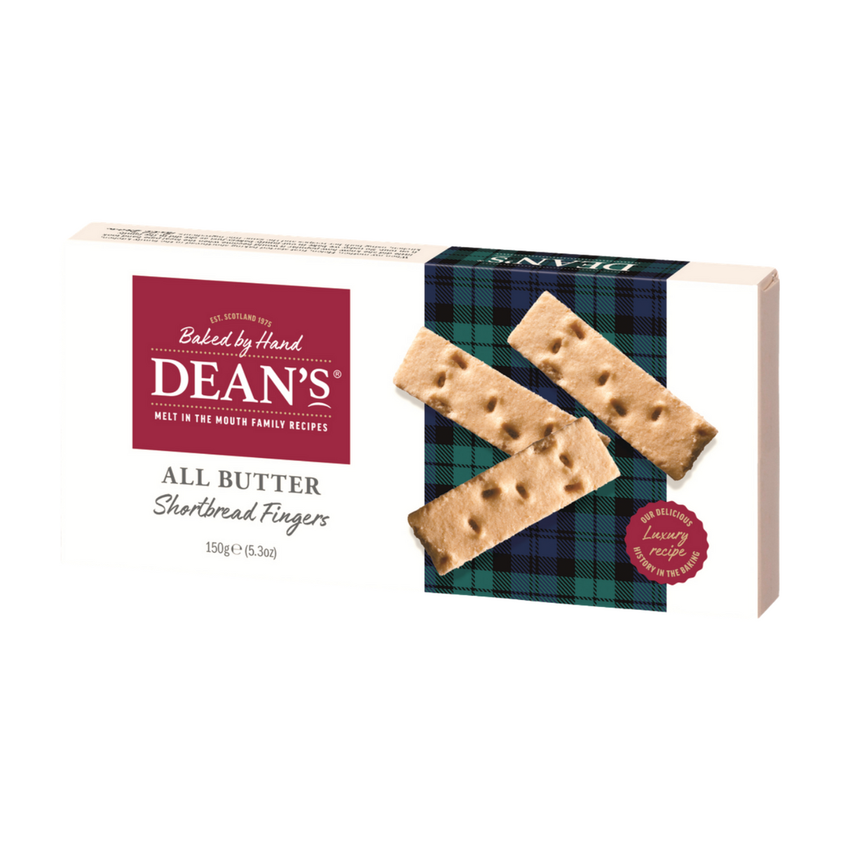 Dean's All Butter Shortbread Fingers (12x150g) – The Gorgeous Food Company
