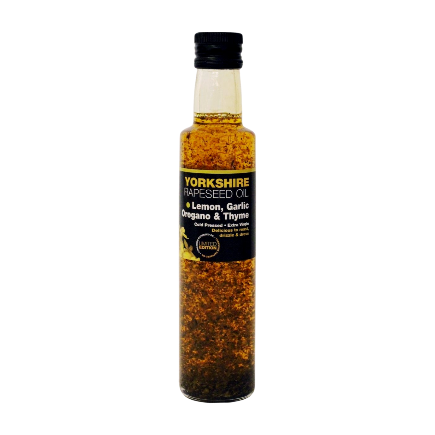 Yorkshire Rapeseed Oil Lemon, Garlic, Oregano & Thyme Rapeseed Oil (6x ...