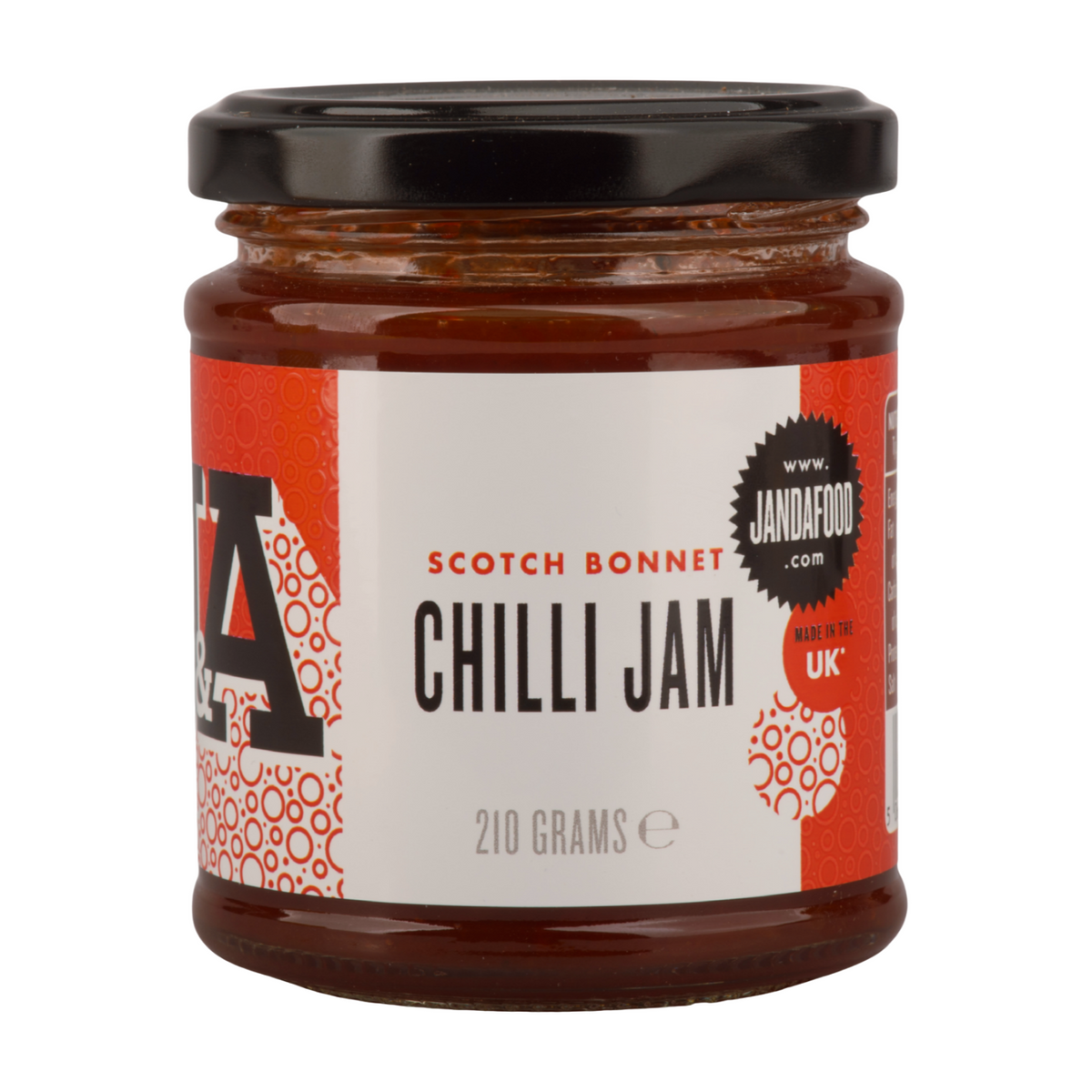 J&A Scotch Bonnet Chilli Jam (6x210g) – The Gorgeous Food Company