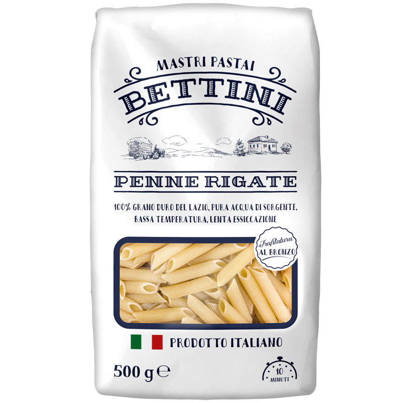Bettini Penne Rigate (12x500g) – The Gorgeous Food Company