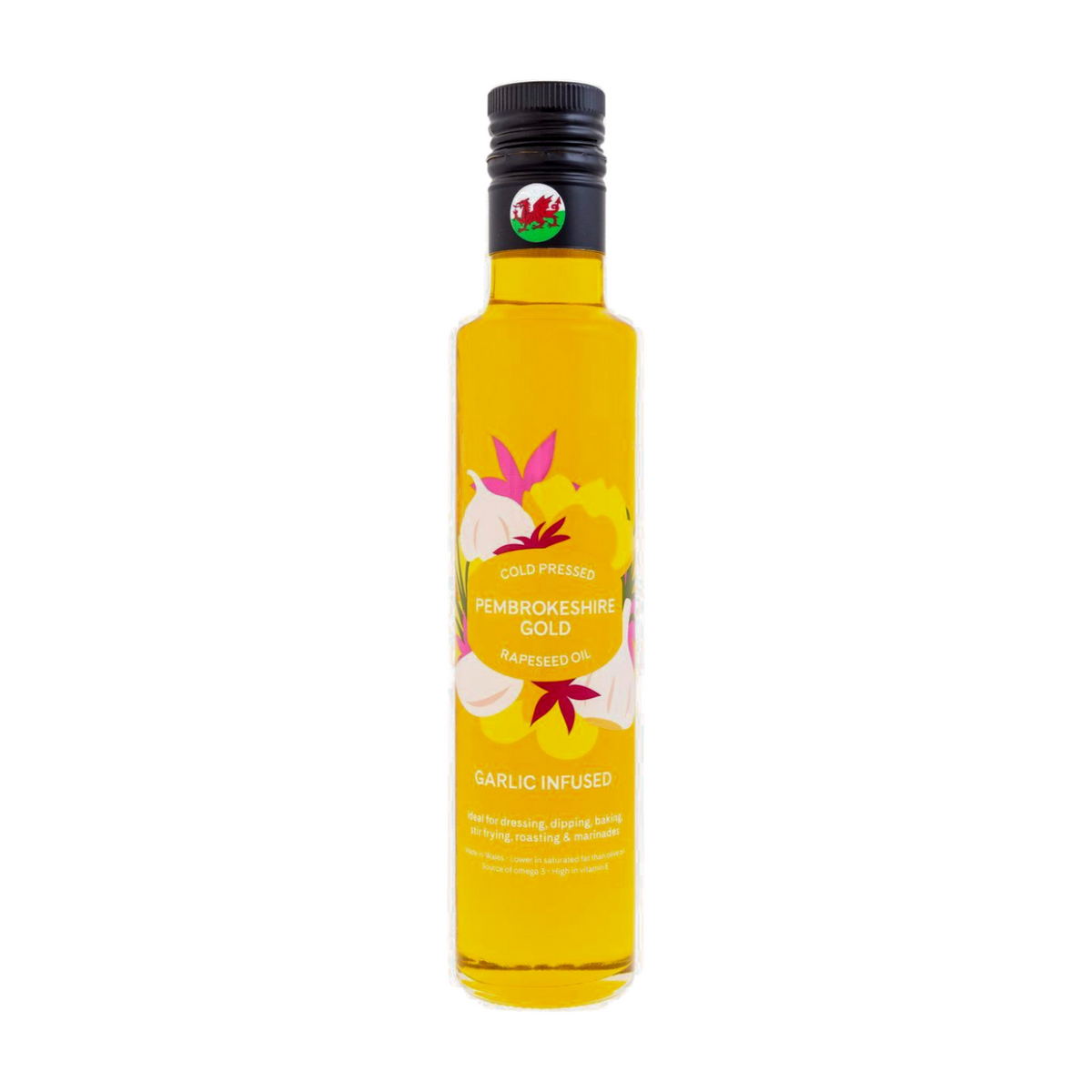 Pembrokeshire Gold Garlic Infused Rapeseed Oil (12x250ml) – The ...