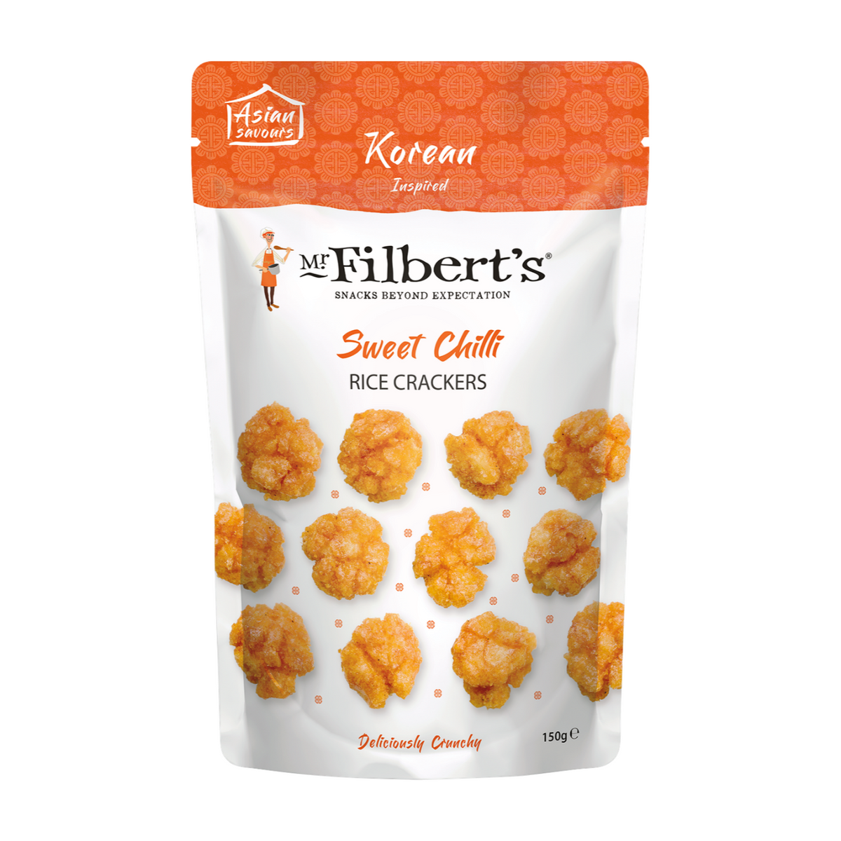 Mr Filbert's Korean Inspired Sweet Chilli Rice Crackers (6x150g) – The ...