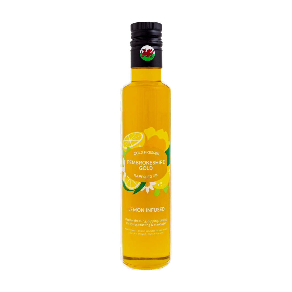 Pembrokeshire Gold Lemon Infused Rapeseed Oil (12x250ml) – The Gorgeous ...