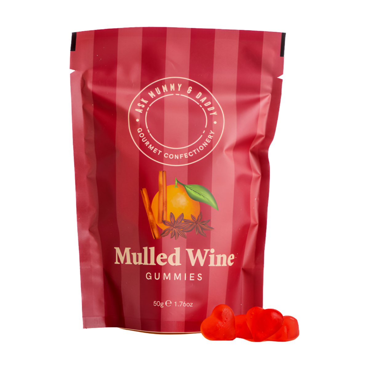Ask Mummy & Daddy Mulled Wine Gummies (16x50g) – The Gorgeous Food Company