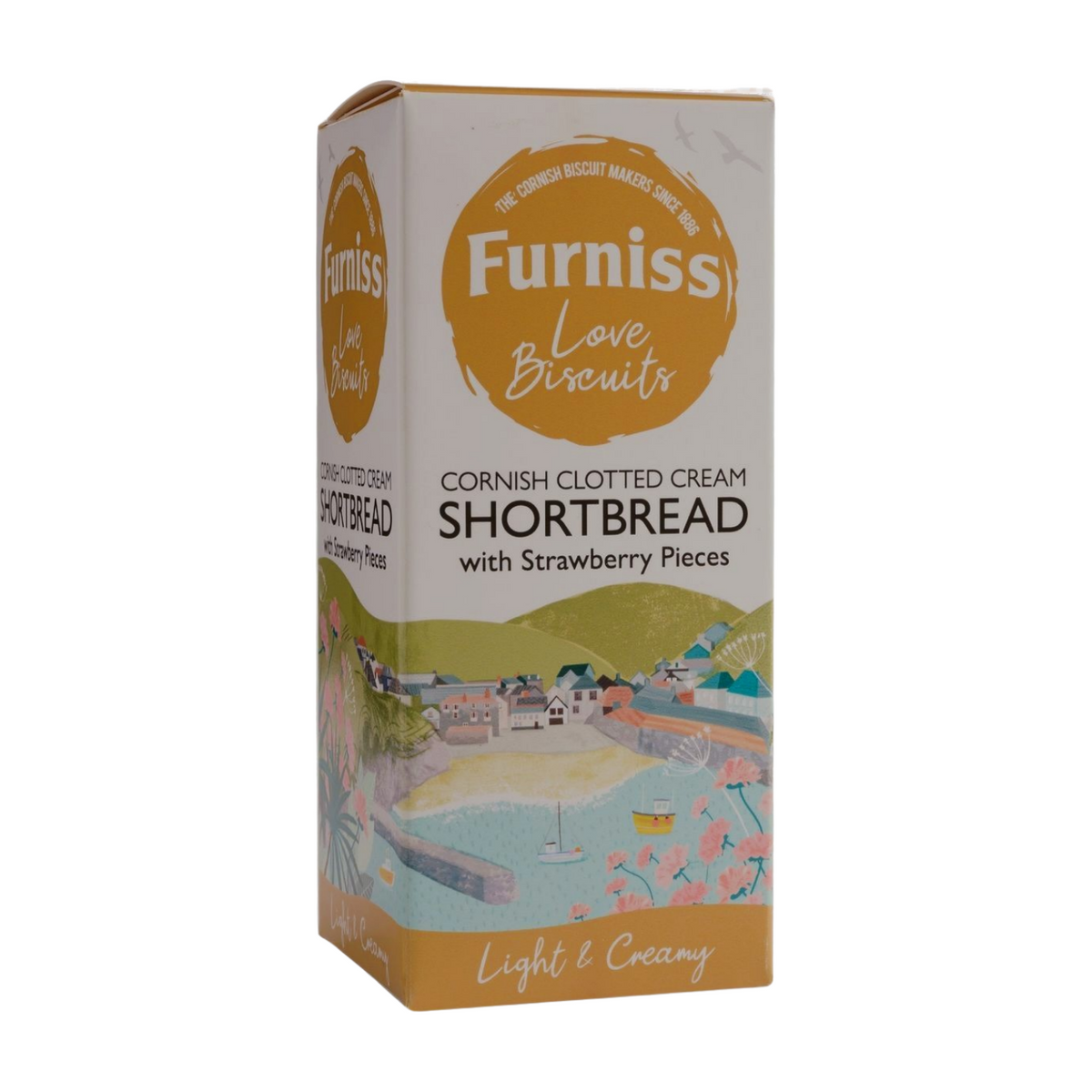 Furniss Cornish Clotted Cream Shortbread with Strawberry Pieces (12x18 ...