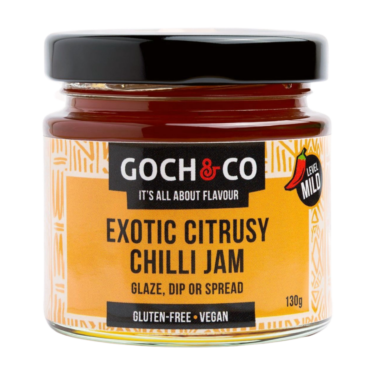 Goch & Co Exotic Citrusy Chilli Jam (6x130g) – The Gorgeous Food Company