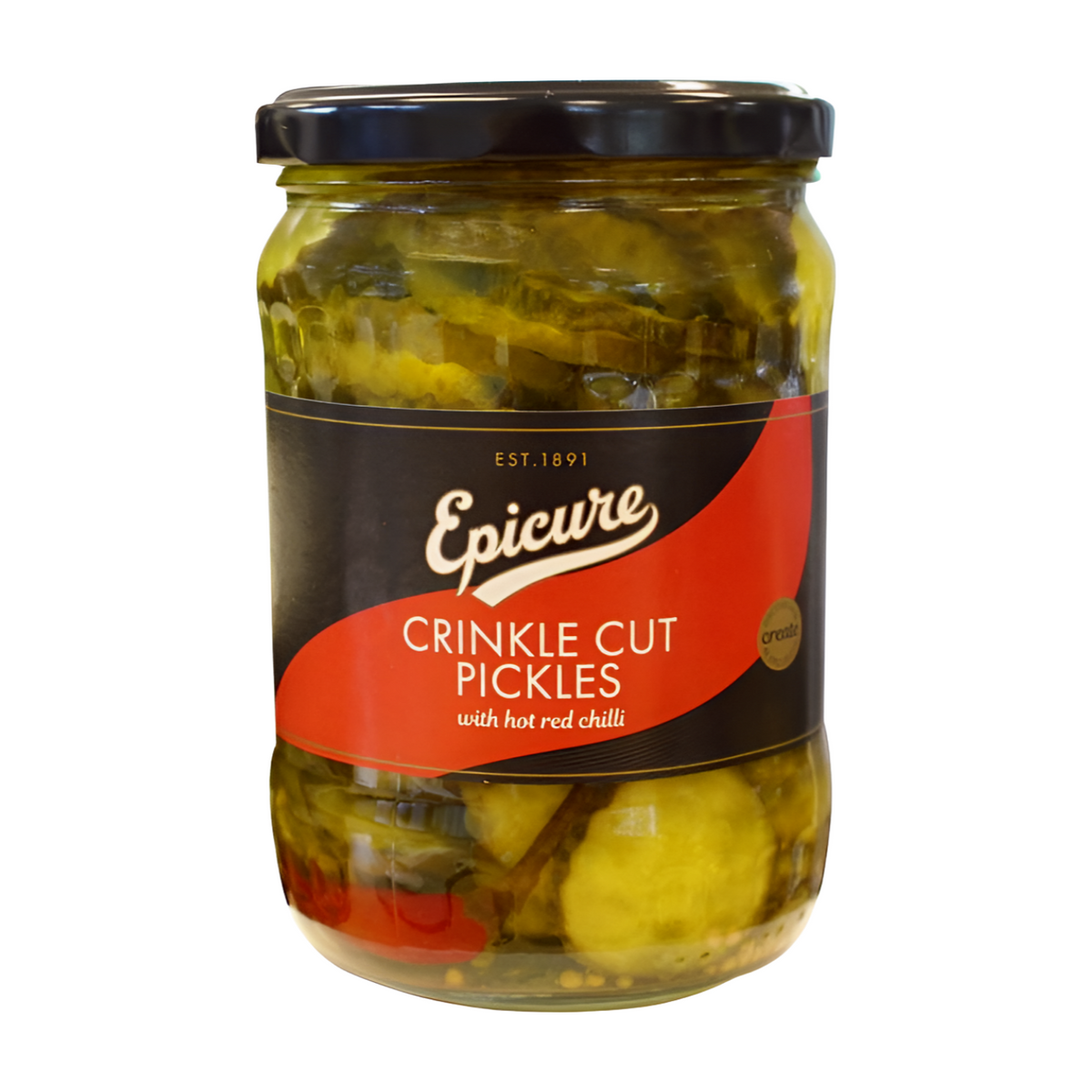 Epicure Crinkle Cut Pickles (6x530g) – The Gorgeous Food Company