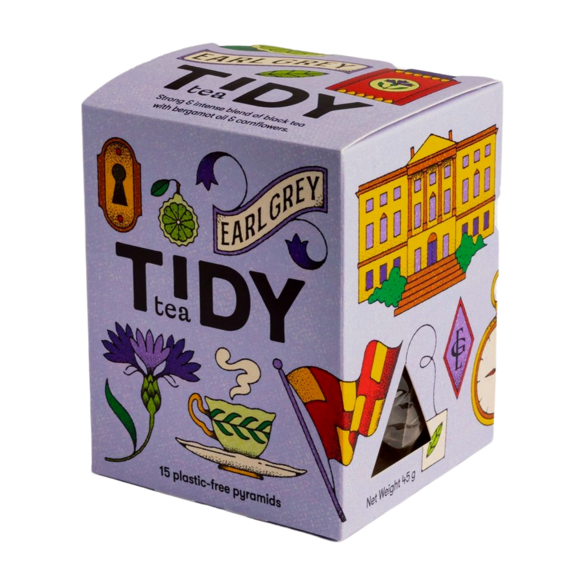 Tidy Tea Earl Grey Tea (6x15 Pyramids) – The Gorgeous Food Company