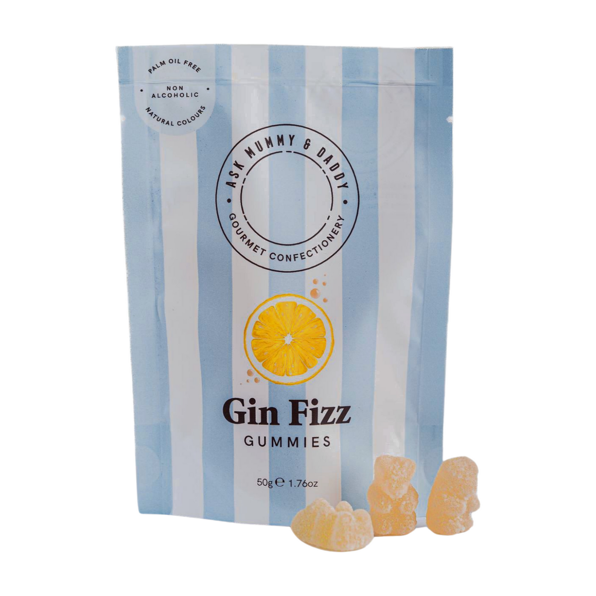 Ask Mummy & Daddy Gin Fizz Gummies (16x50g) – The Gorgeous Food Company