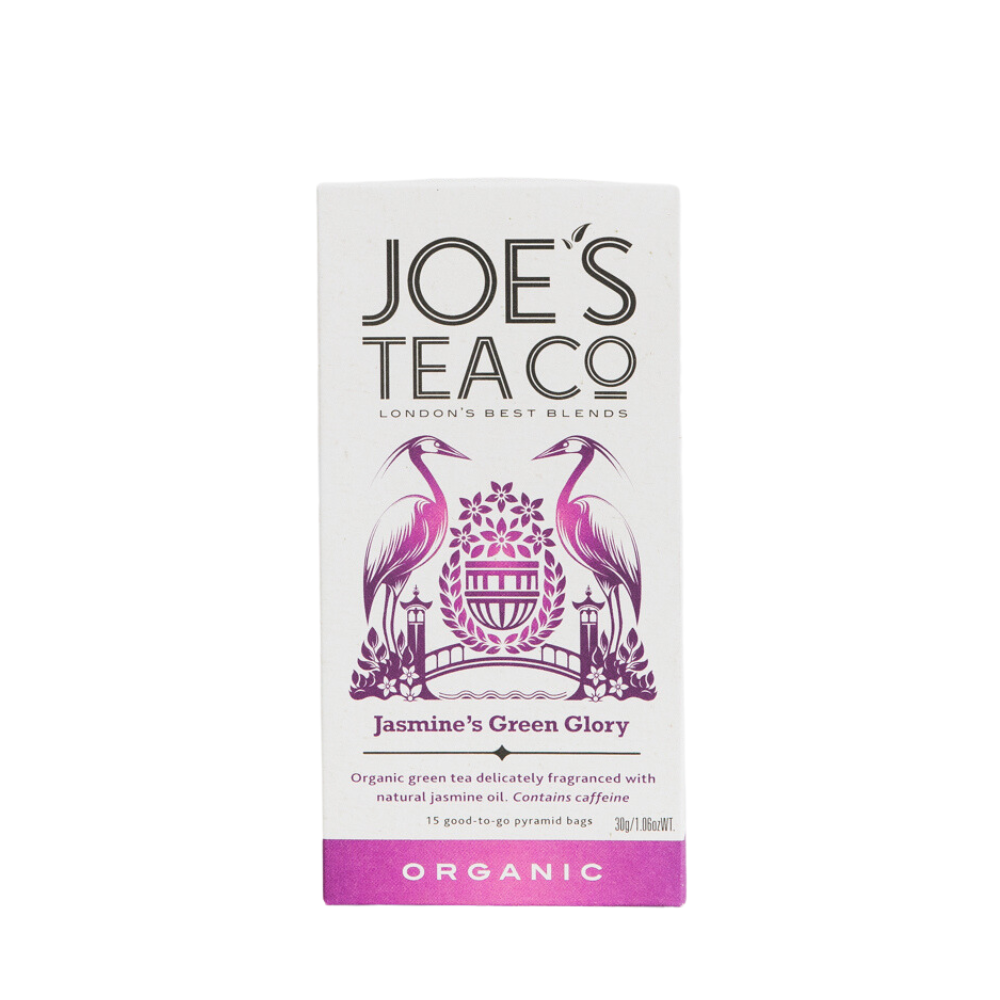 Joe's Tea Co Jasmine's Green Glory Organic Tea (6x15 Pyramids) – The ...