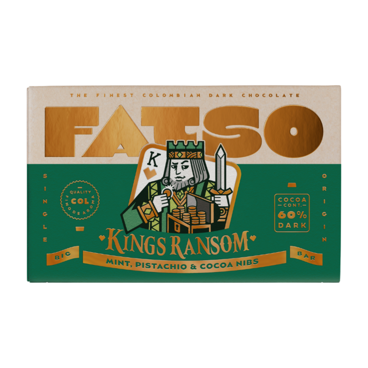 Fatso 'King's Ransom' Mint, Pistachio & Cocoa Nibs (10x150g) – The ...