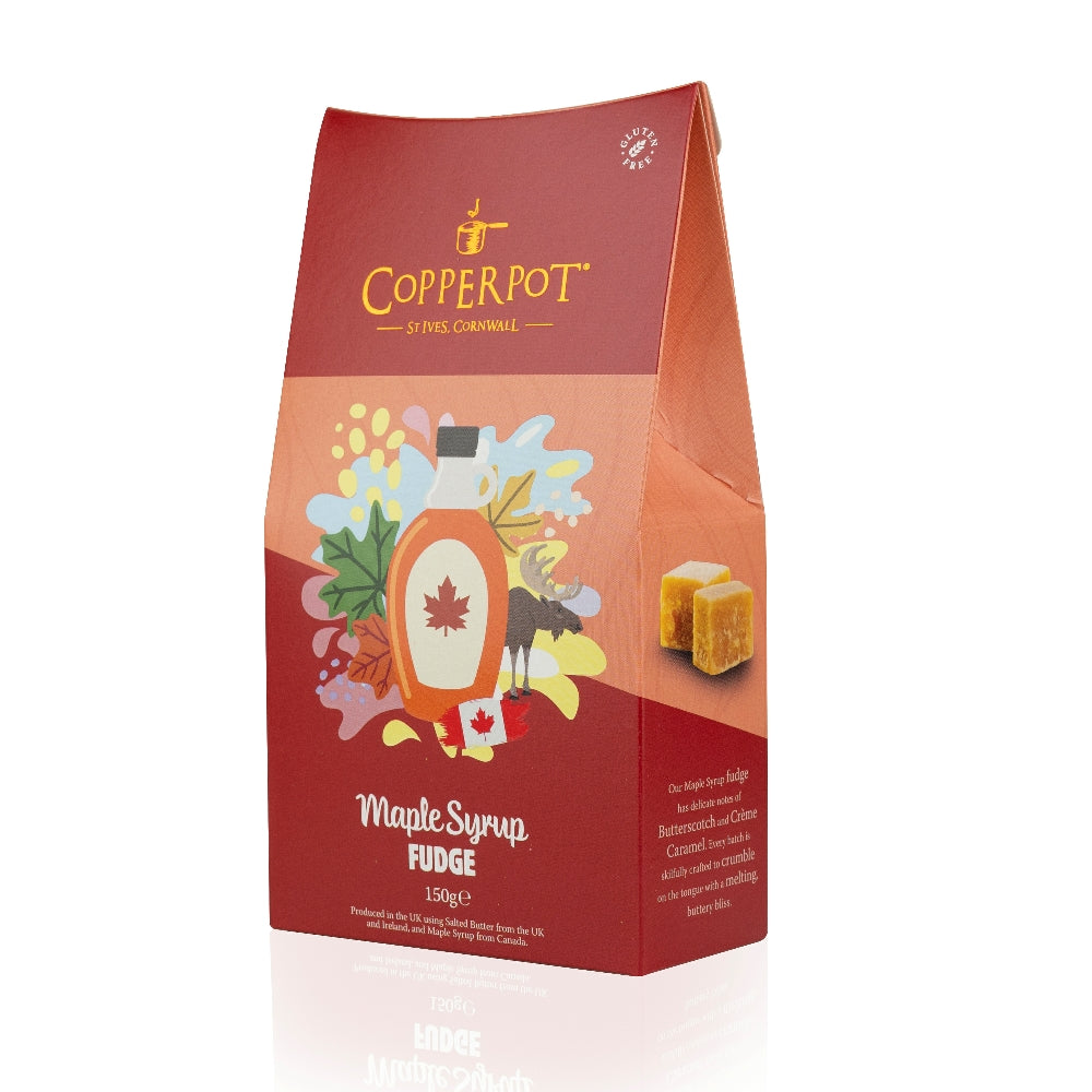 Copperpot Maple Syrup Fudge (10x150g) – The Gorgeous Food Company