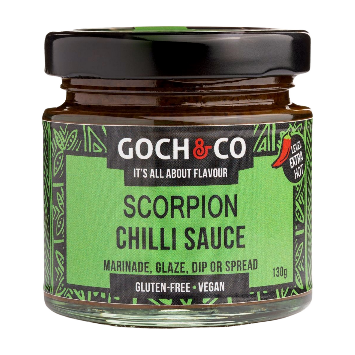 Goch & Co Scorpion Chilli Sauce (6x125g) – The Gorgeous Food Company