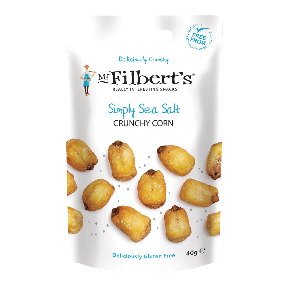 Mr Filbert's Crunchy Corn Simply Sea Salt (15x40g) – The Gorgeous Food ...