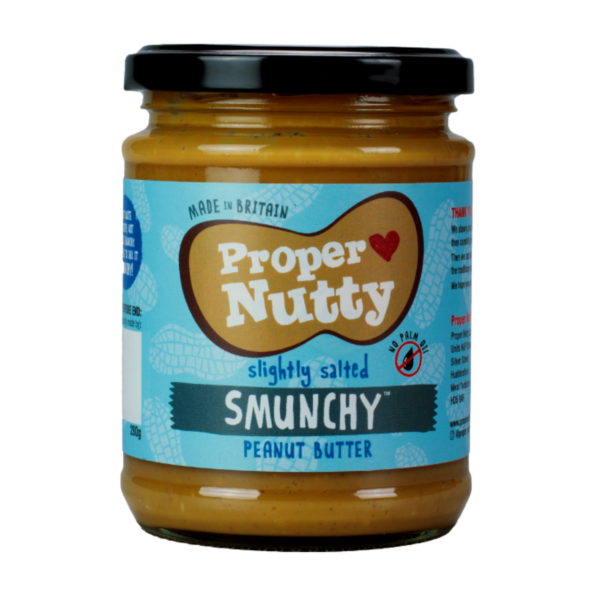 Proper Nutty Slightly Salted Smunchy Peanut Butter (6x280g) – The ...