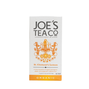 Joe's Tea Co St Clement's Lemon Organic Tea (6x15 Pyramids) – The ...