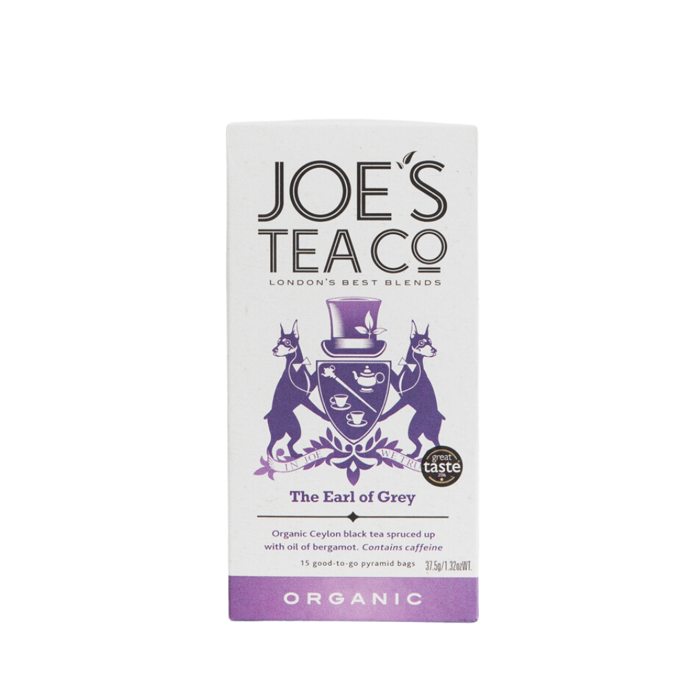 Joe's Tea Co The Earl of Grey Organic Tea (6x15 Pyramids) – The ...