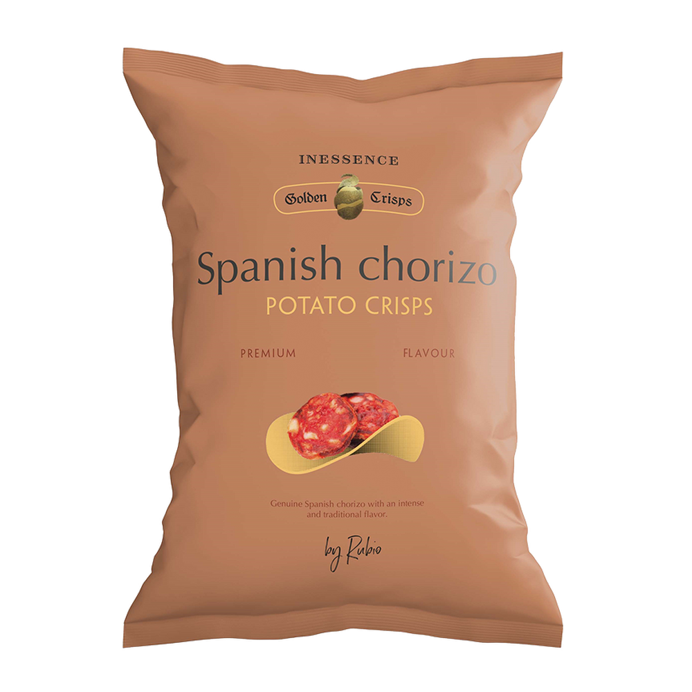 Inessence Spanish Chorizo Potato Chips (9x125g) – The Gorgeous Food Company
